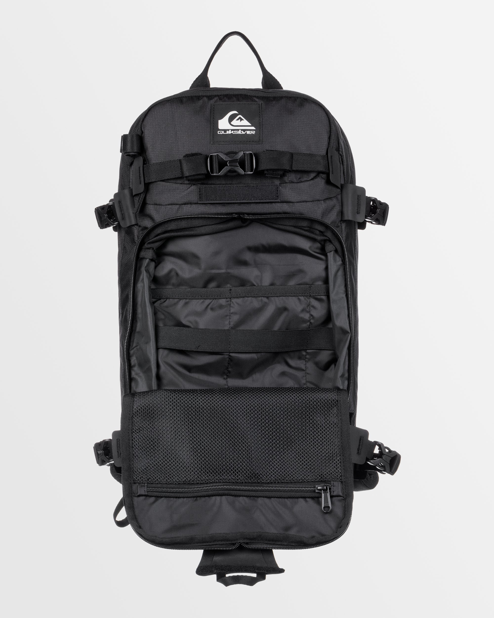 Mens Travis Rice X Quiksilver Platinum 18 L Small Backpack - TRUE BLACK ...