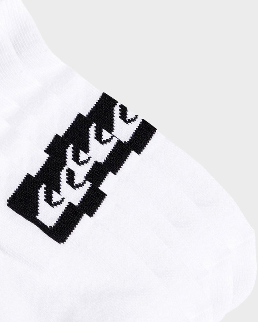 Mens 5 Pack Ankle Socks - WHITE | Quiksilver