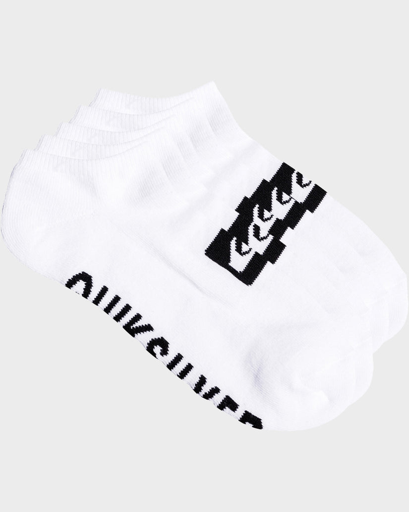 Mens 5 Pack Ankle Socks - WHITE | Quiksilver