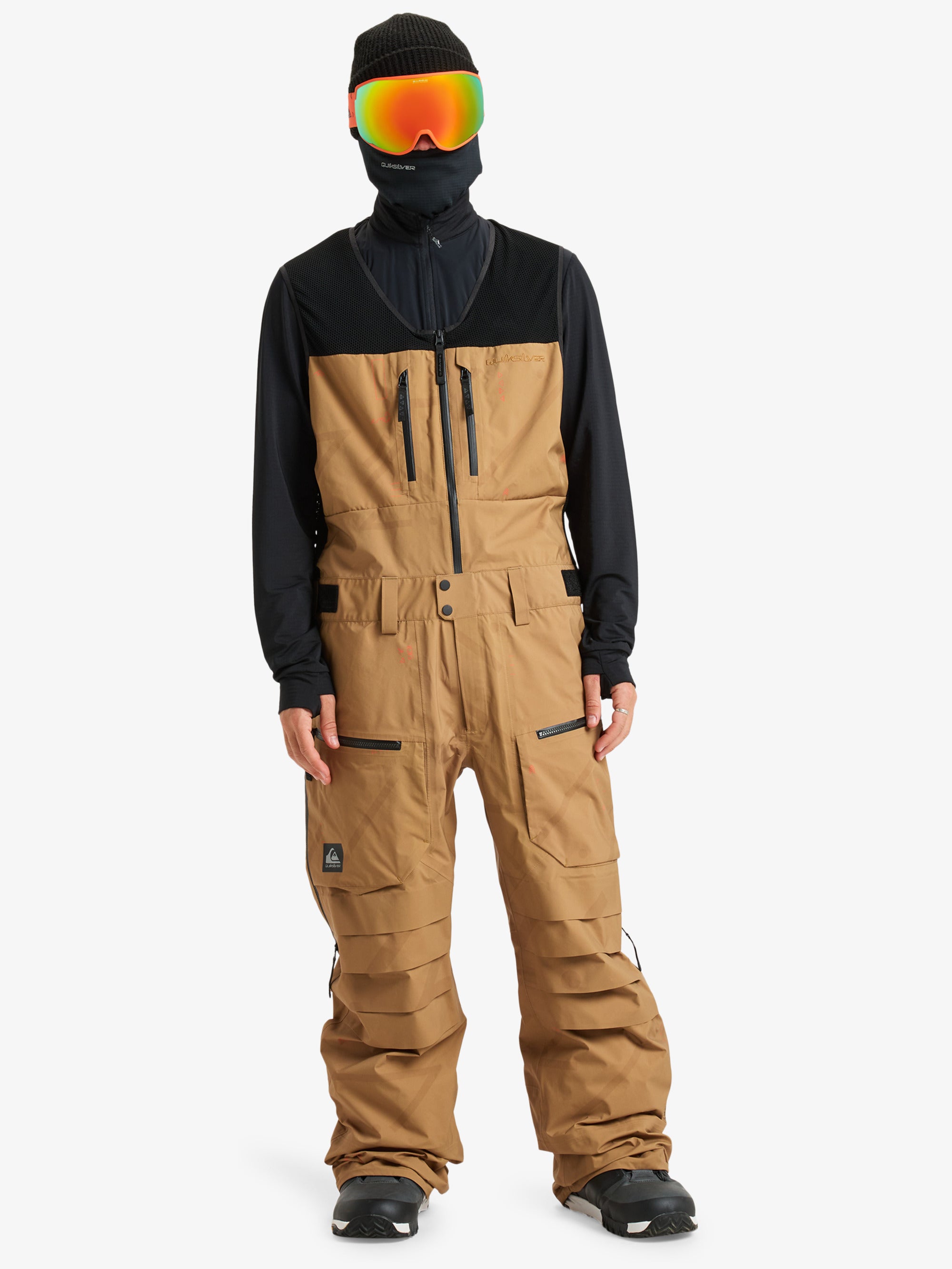 Mens Travis Rice Gore-Tex Pro Bib Snow Pant - TR BONE BROWN | Quiksilver