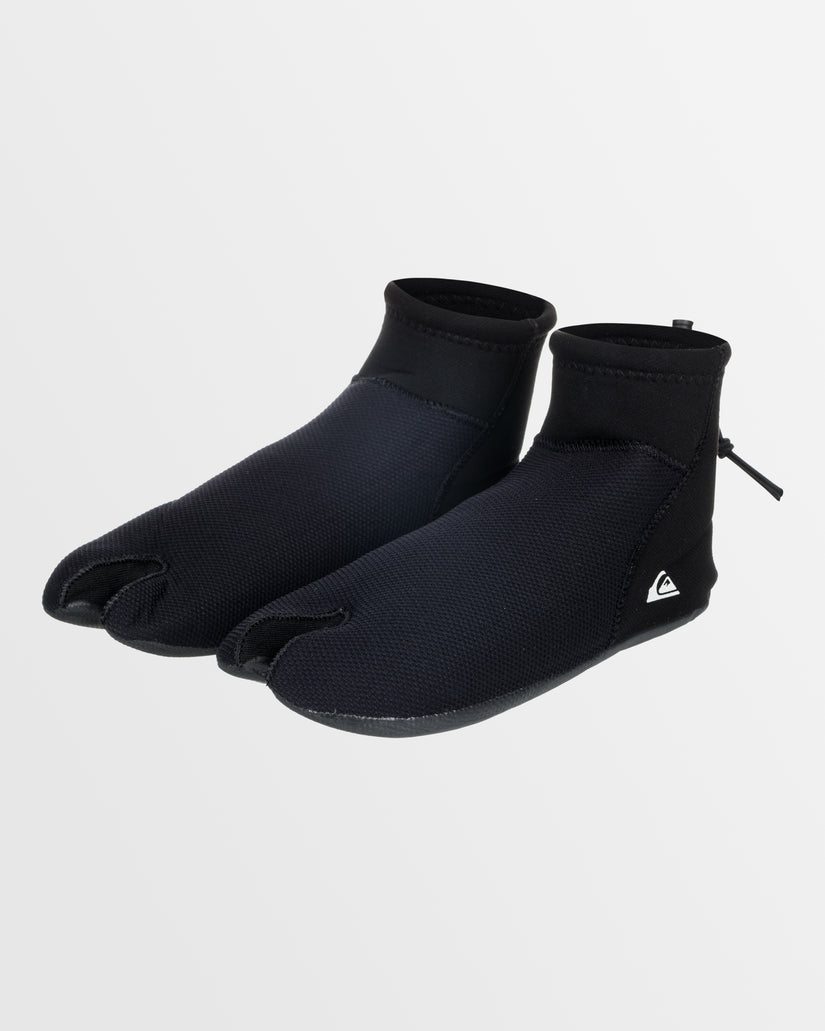 Mens 3mm Highline Split Toe Neoprene Sock Booties - BLACK | Quiksilver