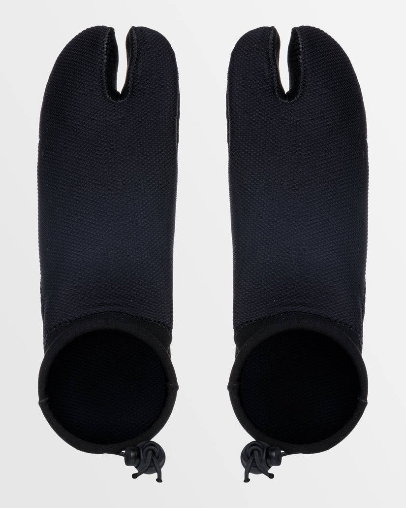 Mens 3mm Highline Split Toe Neoprene Sock Booties - BLACK | Quiksilver