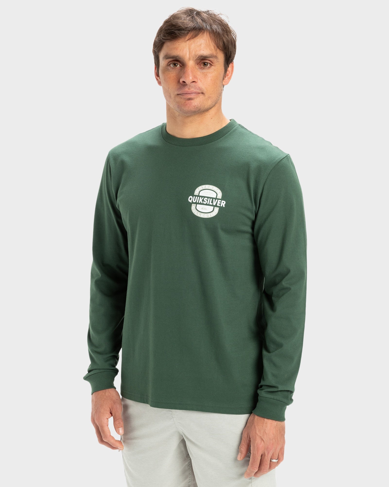 Mens Ocean Made Long Sleeve T-Shirt - FOREST GREEN | Quiksilver