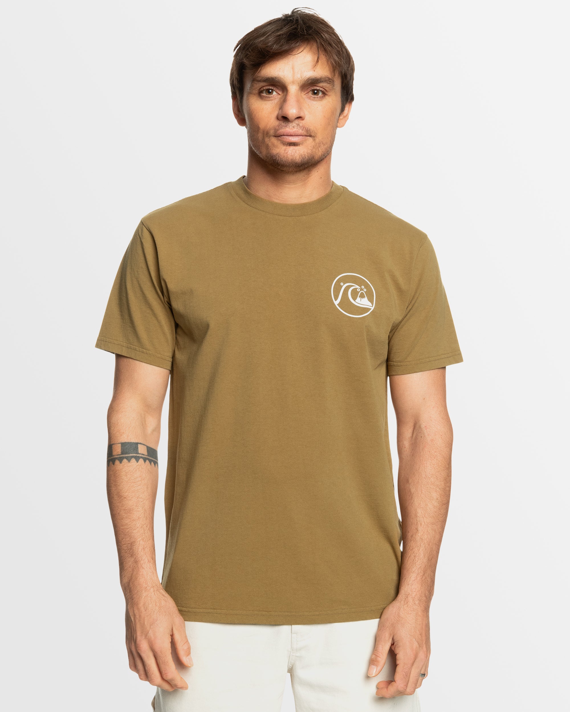 Mens Fine Lines T-Shirt - BUTTERNUT | Quiksilver